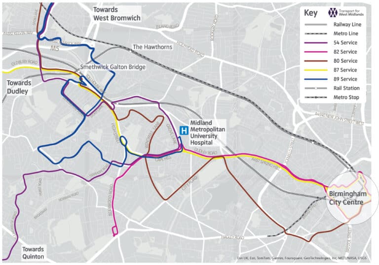 How to get to Midland Metropolitan University Hospital | Sandwell and ...