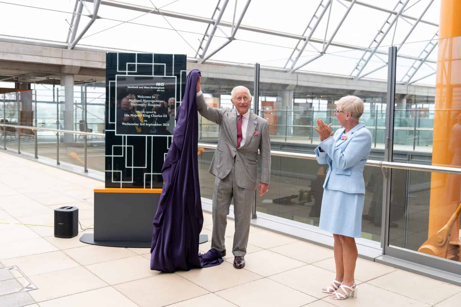His Majesty King Charles officially opens new hospital | Sandwell and ...