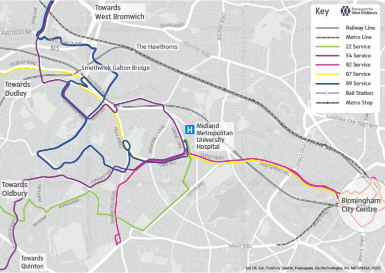 How to get to Midland Metropolitan University Hospital | Sandwell and ...
